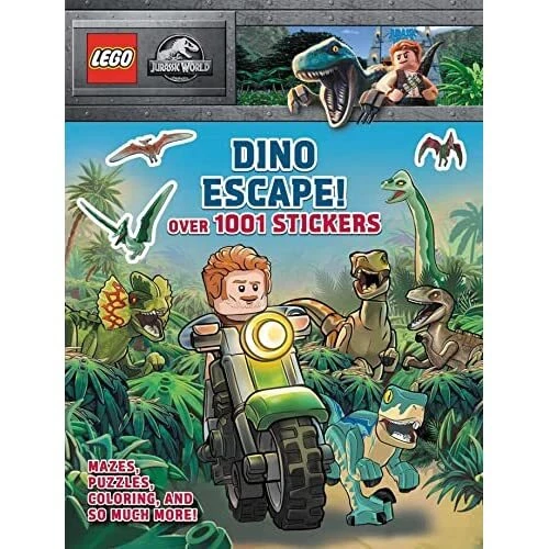 LEGO JURASSIC WORLD: Dino Escape!: Over 1001 Stickers - Paperback ...