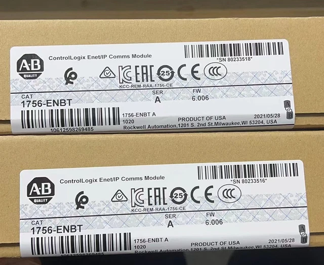 NEW SEALED AB 1756-ENBT SER A ControlLogix EtherNet/IP Module 1756ENBT ...