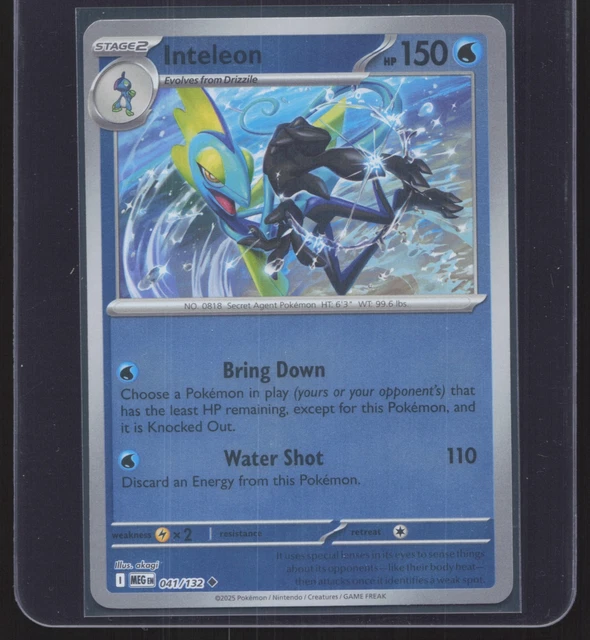 POKÉMON TCG | Mega Evolution | Inteleon | 041/132 | Reverse Holo | NM ...
