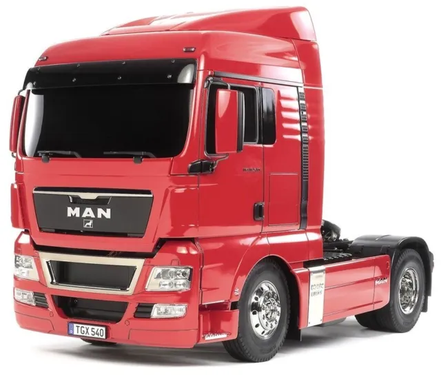 TAMIYA 1:14 RC TRUCK MAN TGX 18.540 XLX 4x2 2 ACHSER SPECIAL RED ...