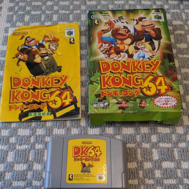 DONKEY KONG 64 N64 Nintendo 64 Logiciel Japonais Version EUR 36,68 ...