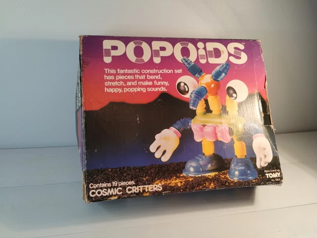 POPOIDS COSMIC CRITTER Colourful Building Pieces 1984 Tomy Vintage £14. ...