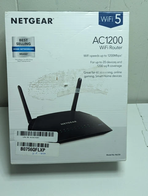 NETGEAR WIFI ROUTER(R6230) -AC1200 Dual Band Wireless Router 1200Mbps ...