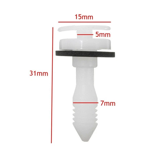 BORDURE PANNEAU PORTE Fixation Clips Remplacement Attache Rivets ...