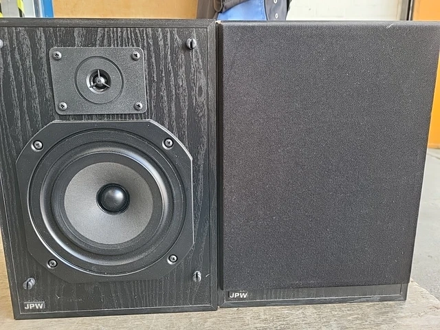JPW MONITOR SPEAKERS - Hi-Fi Stereo Black Bookshelf Loudspeakers £25.00 ...