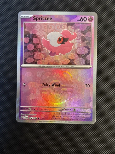 SPRITZEE 038/131 - Pokémon TCG Prismatic Evolutions Master Ball Reverse ...