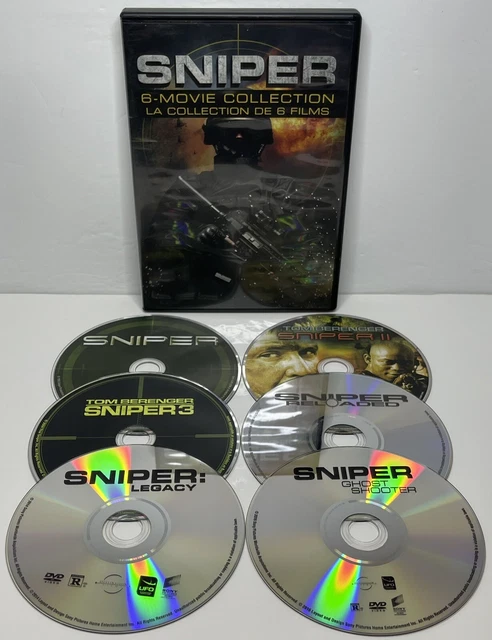 SNIPER 6 MOVIE Collection (Dvd, Reloaded, Tom Berenger, Legacy, Billy ...