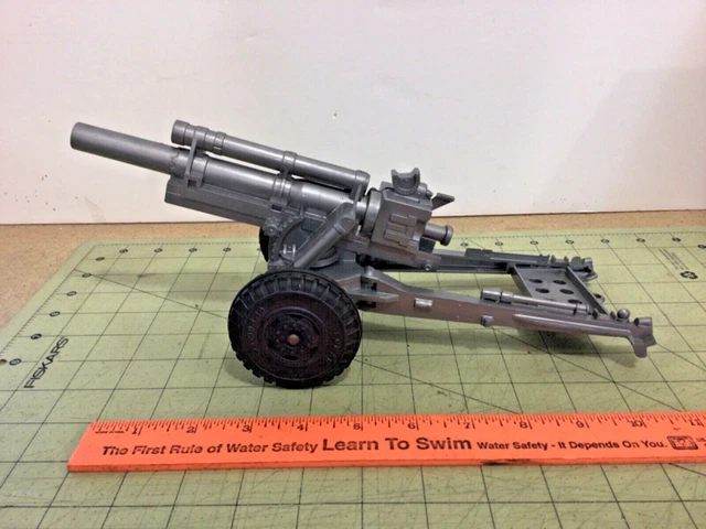 VINTAGE LUMAR LOUIS Marx plastic Howitzer military cannon no ammo £23. ...