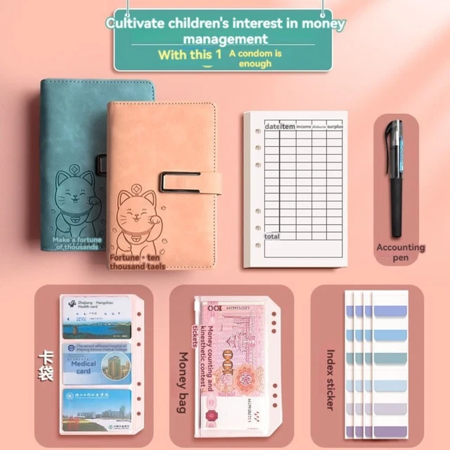 SAVE MONEY MINI Binder Savings Challenge PU Savings Challenges Book ...