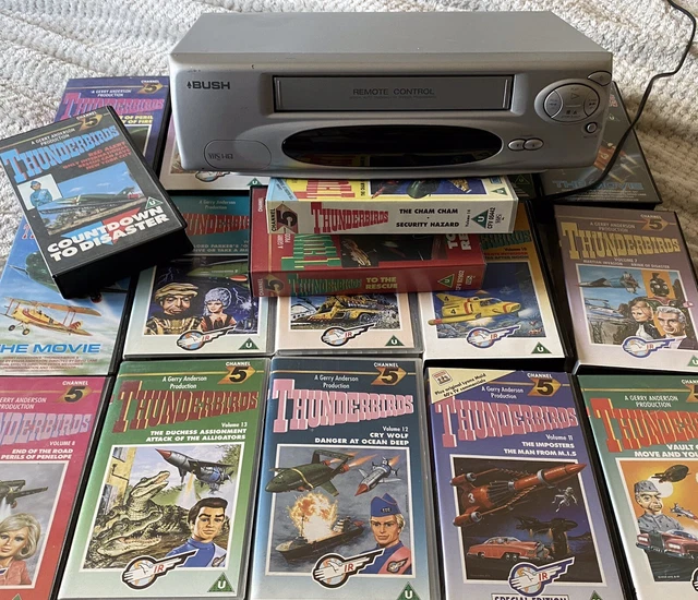 THUNDERBIRDS +VHS RECORDER player with remote £50.00 - PicClick UK
