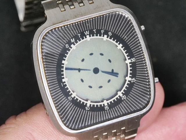 RARE! VINTAGE 1978 Texas Instruments Starburst Digital Analog Mens ...