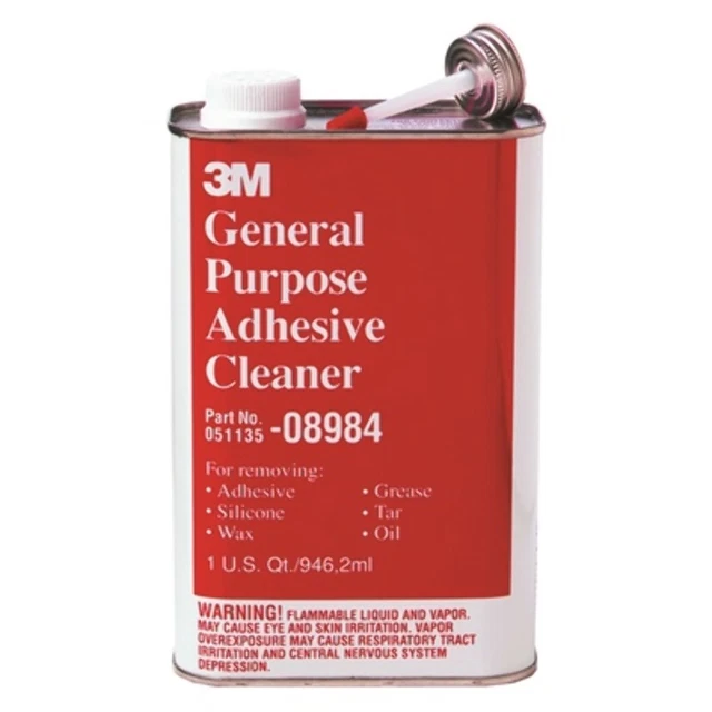 3M GENERAL PURPOSE Adhesive Cleaner Quart Bug Grease Overspray Silicon ...