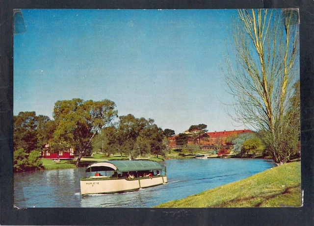 B0623 AUSTRALIA SA Adelaide Green Popeye Boat Torrens River postcard ...