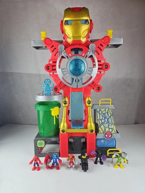 PLAYSKOOL HEROES MARVEL Super Hero Adventures Iron Man Headquarters ...