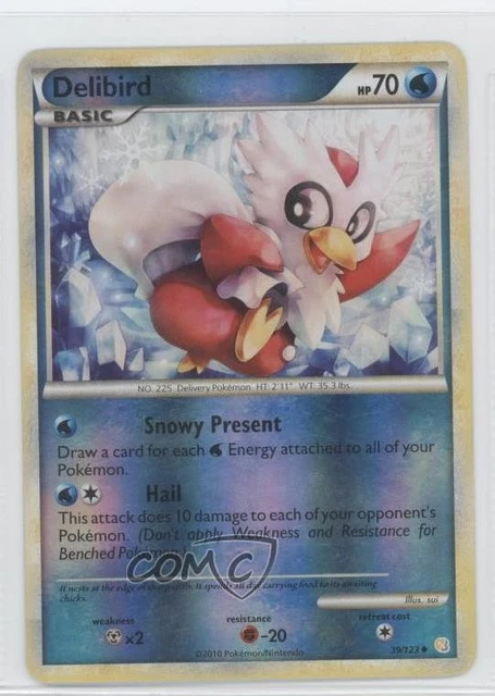 DELIBIRD REVERSE FOIL Pokémon HeartGold & SoulSilver #39 2010 £12.79 ...