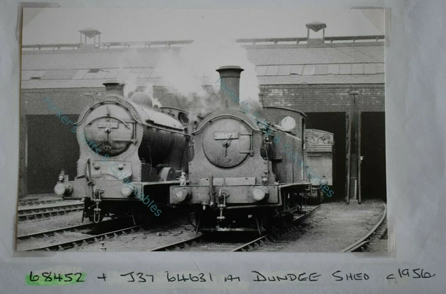 TRAIN PHOTOGRAPH OF Railway Locomotive No 68452 & 64631 (ref317-112) £1 ...