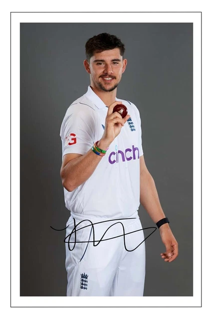 JOSH TONGUE SIGNED Autograph ENGLAND Ashes Cricket 6x4 Photo Gift Print ...