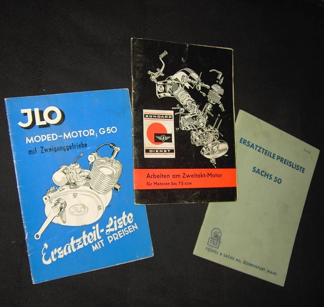 CICLOMOTORE ILO SACHS Zündapp Hercules K50 Rixe Göricke Mars Bastert Miele Gritzner UT EUR 34,00 ...