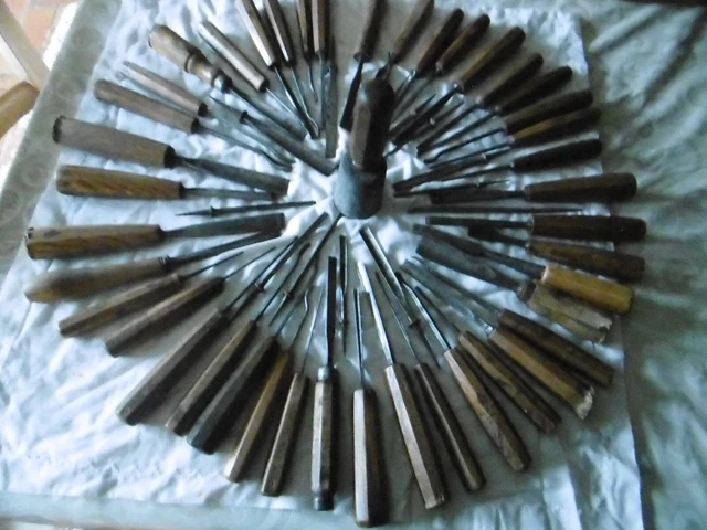 LOT DE CISEAUX anciens de sculpteur sur bois EUR 250,00 - PicClick FR