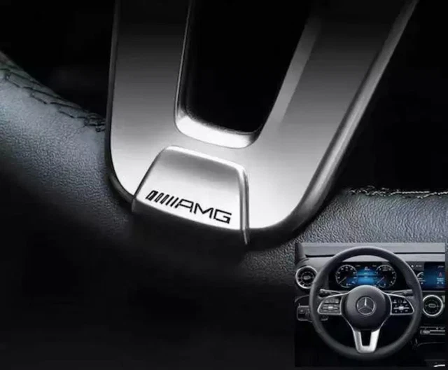 STEMMA VOLANTE AMG Mercedes Logo Sterzo Emblema CLASSE A B C CLA E W177 ...