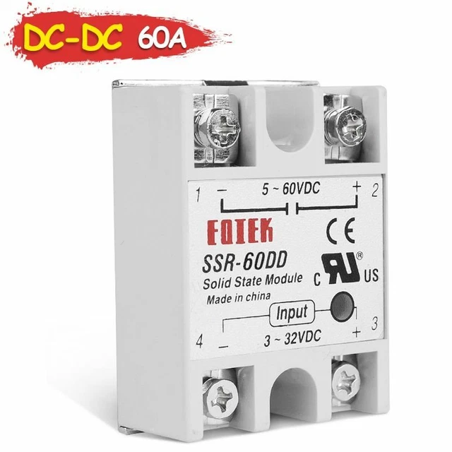 SOLID STATE RELAY DC-DC Module Single Phase SSR DC 3-32V 12V DC 5-60V ...