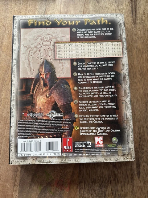 THE ELDER SCROLLS IV Oblivion Prima Revised Expanded Official Strategy ...