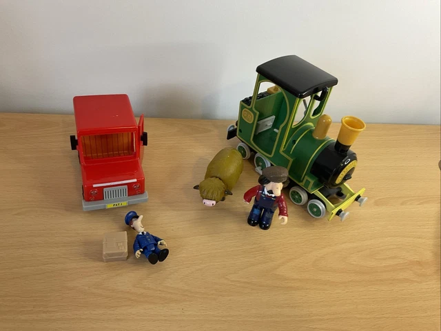 POSTMAN PAT TOYS Bundle Pats Van And Parcel Train Figures Highland Cow ...