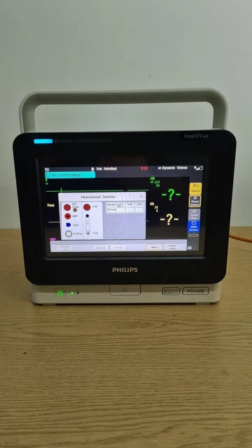 PHILIPS INTELLIVUE MX400 patient monitor with X2 parameter + M3015A CO2 ...