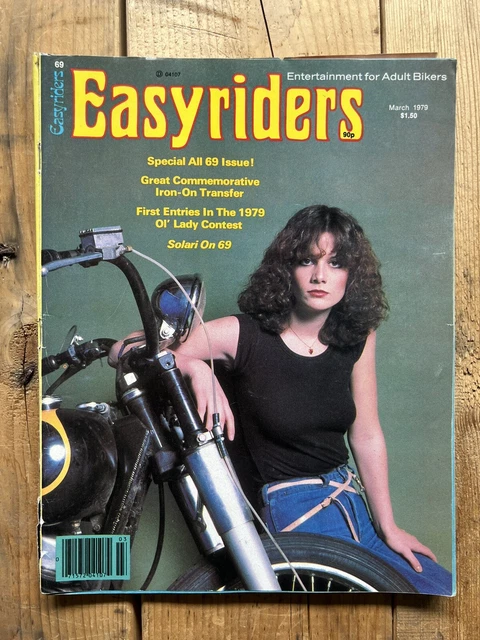 EASYRIDERS MAGAZINE MARCH 1979 Motorcycle choppers ladies iron on ...
