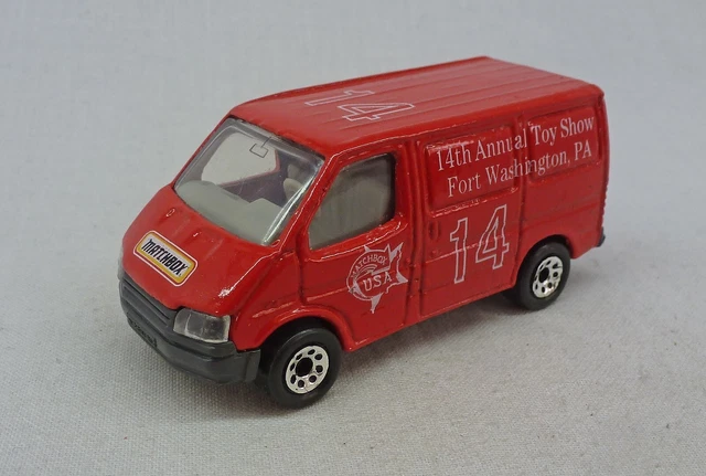 MATCHBOX MB60 FORD Transit Van Red "14th Annual Toy Show" £26.02 ...