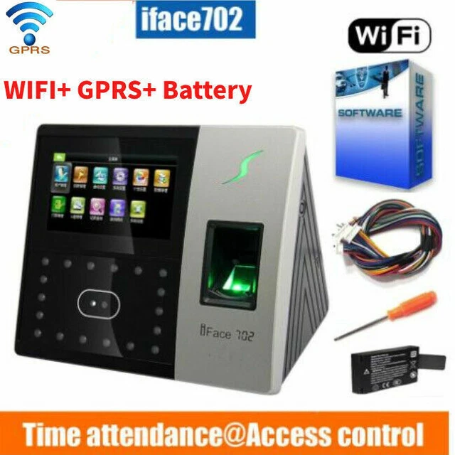 ZKTECO IFACE702 WIFI+ GPRS Fingerprint Time Attendance Access Control w ...