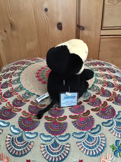 NEW NICI 1999 Black Sheep Lamb Red Heart Small Beanbag Soft Plush Toy 4 ...