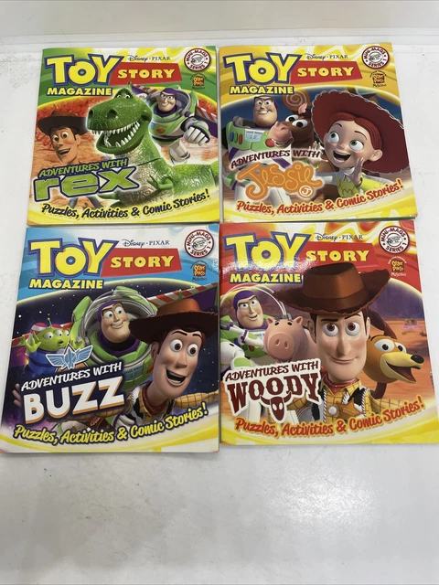 DISNEY TOY STORY Magazine Mini Mags Series 1 Buzz Woody Jessie Rex Free ...