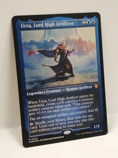 1 X FOIL GRAVED Urza, Lord High Artificer, Neuf, Commander Masters (CMM ...