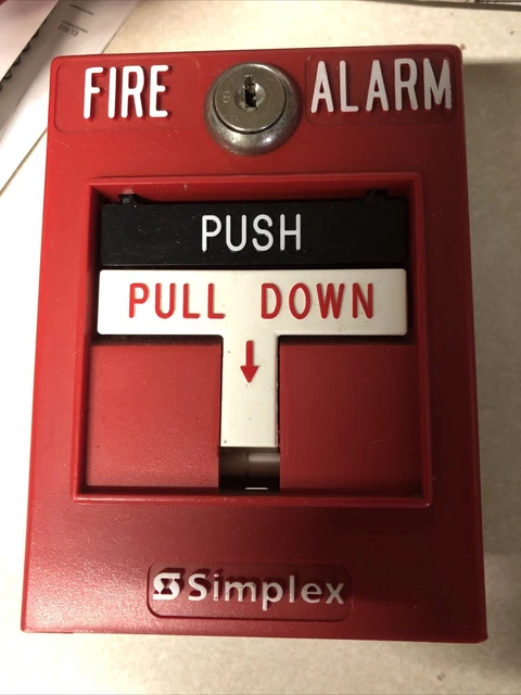 SIMPLEX 4099-9003 FIRE Alarm Addressable Pull Station $16.00 - PicClick