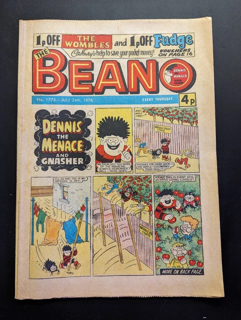 BEANO COMIC NO 1775 July 24th 1976, Dennis the Menace, FREE UK POSTAGE ...