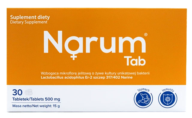 NARUM NARINE 500MG 30 tablets, Lactobacillus Acidophilus Probiotic ...