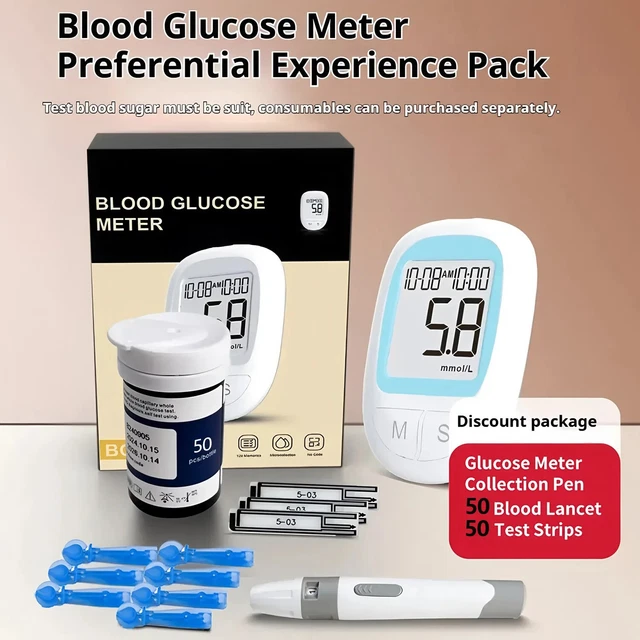 BLOOD GLUCOSE MONITOR Diabetes Testing Kit Blood Sugar Meter tyu £23.99 ...