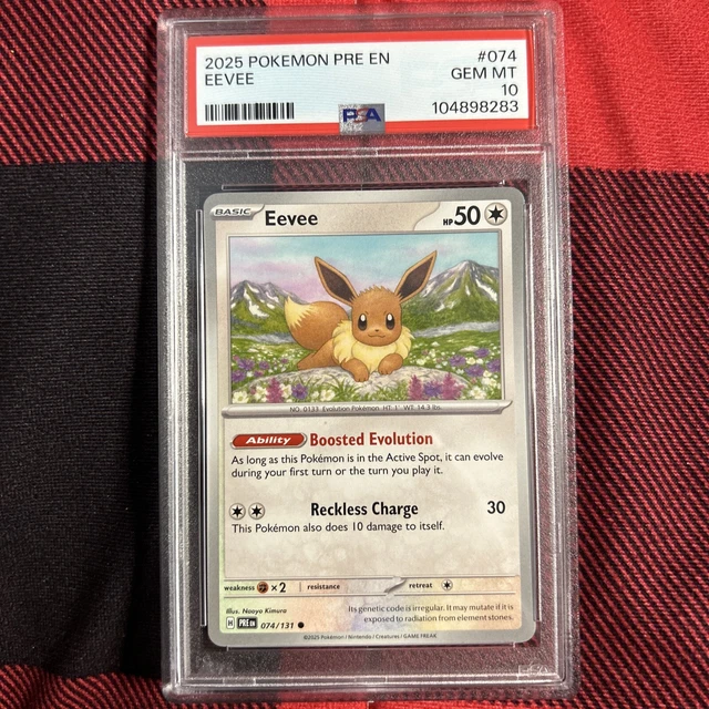 2025 POKEMON PRE En-Prismatic Evolutions #074 Eevee Psa 10 £0.75 ...