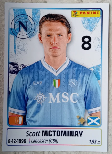 FIGURINA CALCIATORI PANINI 2026 2025-26 Scott McTominay Napoli n 344 ...