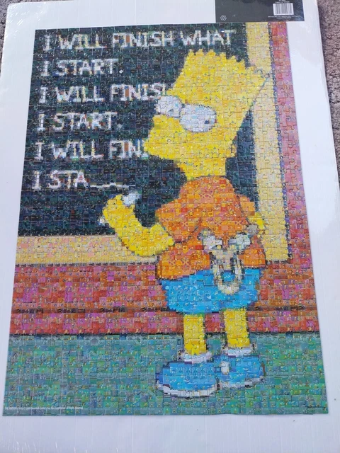 THE SIMPSONS 20TH Century Fox PhotoMosiacs 550 Piece Bart Simpson ...