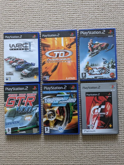 PLAYSTATION 2 PS2 6x Game Bundle - Gran Turismo 3, WRC, SXR, Grand Tour ...
