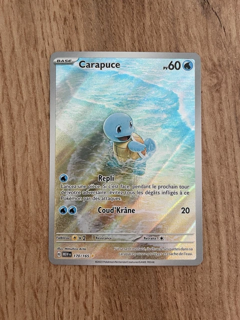 CARTE POKÉMON CARAPUCE AR 170/165 Pokémon 151 Fr Neuve EUR 60,00 ...