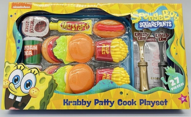 NICKELODEON SPONGEBOB SQUAREPANTS Krusty Krab Krabby Patty Pretend Cook ...