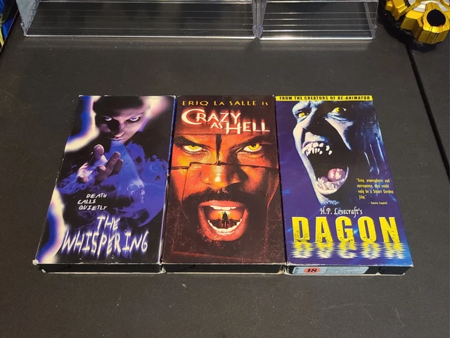 RARE VHS LOT; Dagon (VHS, 2001), Crazy As Hell (VHS, 2002), The ...