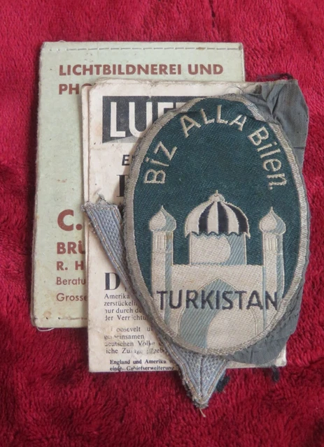 TURKISTAN SLEEVE SHIELD Early Type: With Documents £500.00 - PicClick UK