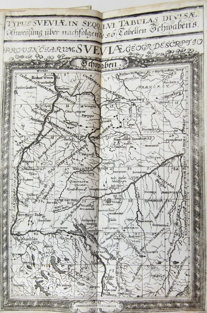 SCHWABEN ORIGINAL KUPFERSTICH Landkarte Hurter Bodenehr 1679 EUR 1.400,00 - PicClick DE