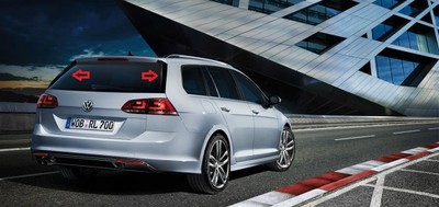 ORIGINAL VW GOLF 7 5G Variant R-Line Heckspoiler R Line Nachrüstset ...