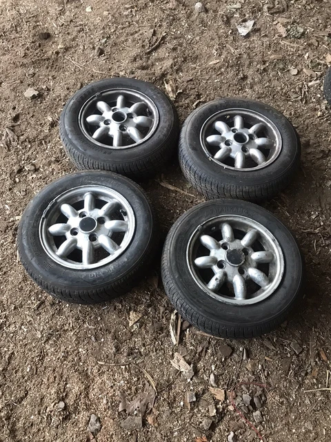 CLASSIC MINI LIGHT Alloy Wheel' Set of 4.5 x 12" Alloy Wheels With Good ...