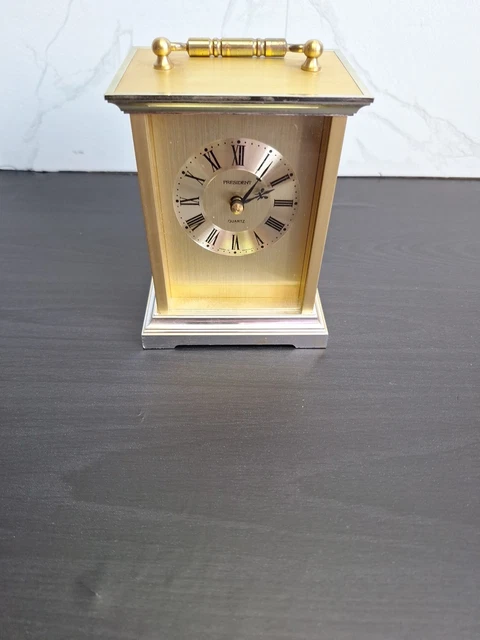 KIENZLE PRESIDENT QUARTZ Carriage Clock Battery Operated (Fully Working ...
